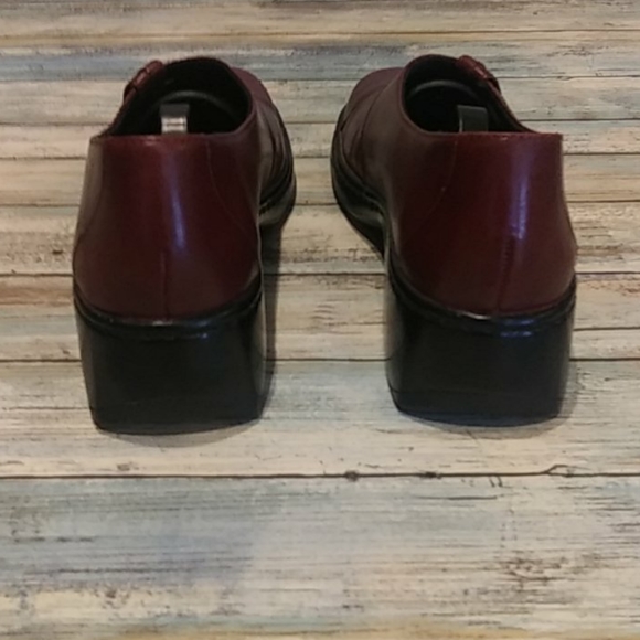 Clarks | Shoes | Clarks Burgundy Leather Loafers | Poshmark